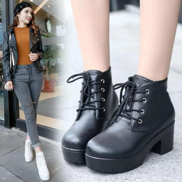 Jual Ready sepatu boots fashion wanita trendy dl 660 (02 la) | Shopee ...