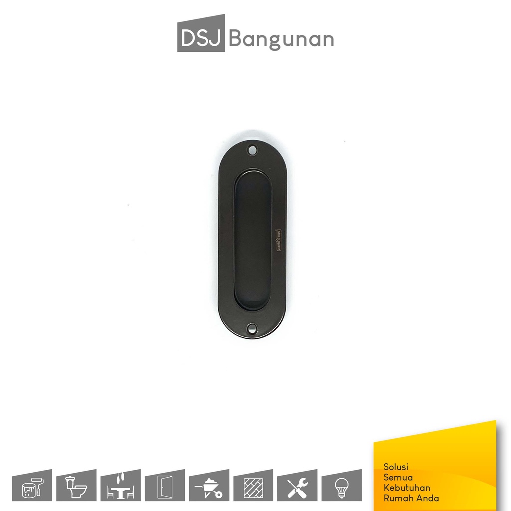 Jual Dekkson Pull Plate PP 012 Matt Black / Handel Tanam Pintu Geser ...