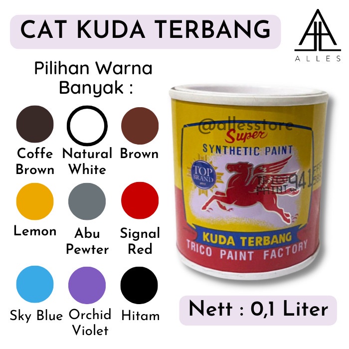 Jual Cat kuda terbang kecil 100 ml cat minyak cat kayu cat besi ...