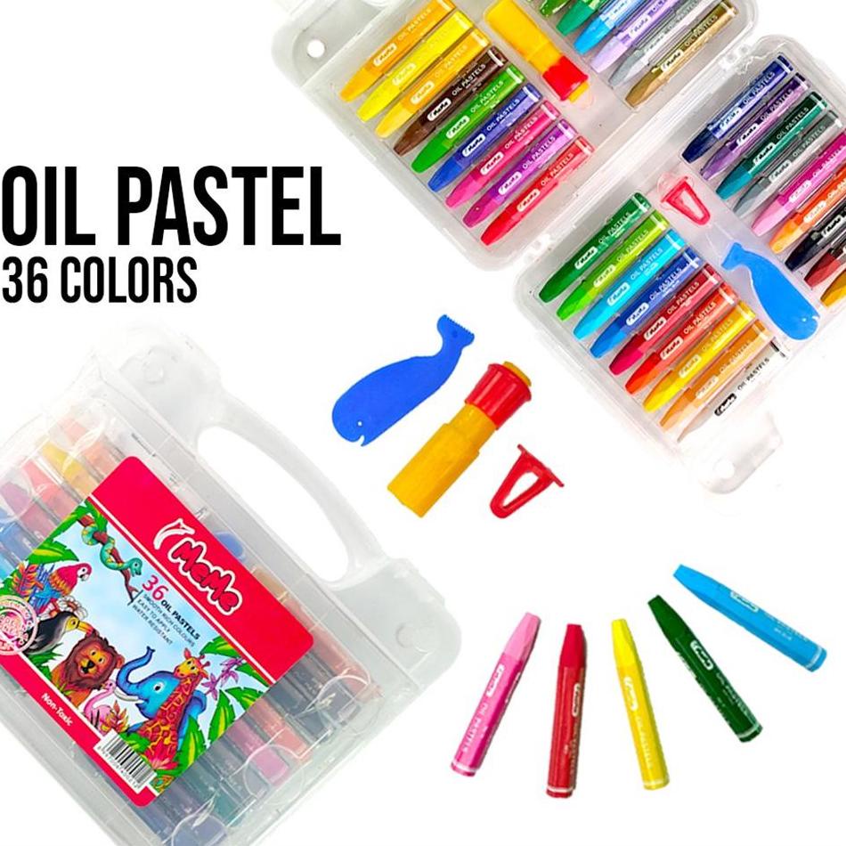 Jual Paling Kekinian Crayon MeMe 36 warna / Oil pastel MeMe / Crayon ...