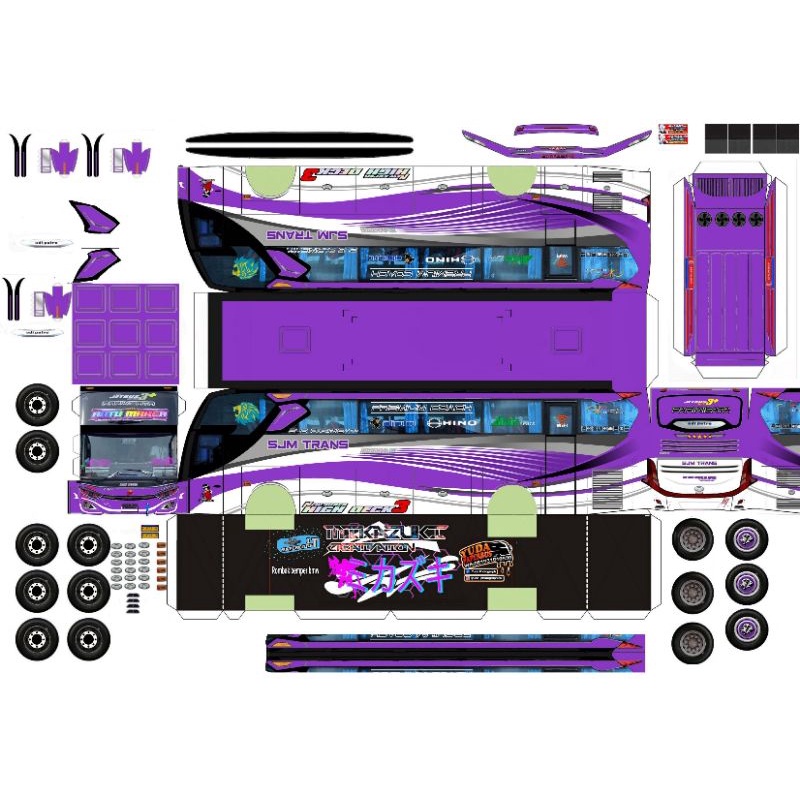 Jual lembaran papercraft bus sjm trans skala 50 | Shopee Indonesia