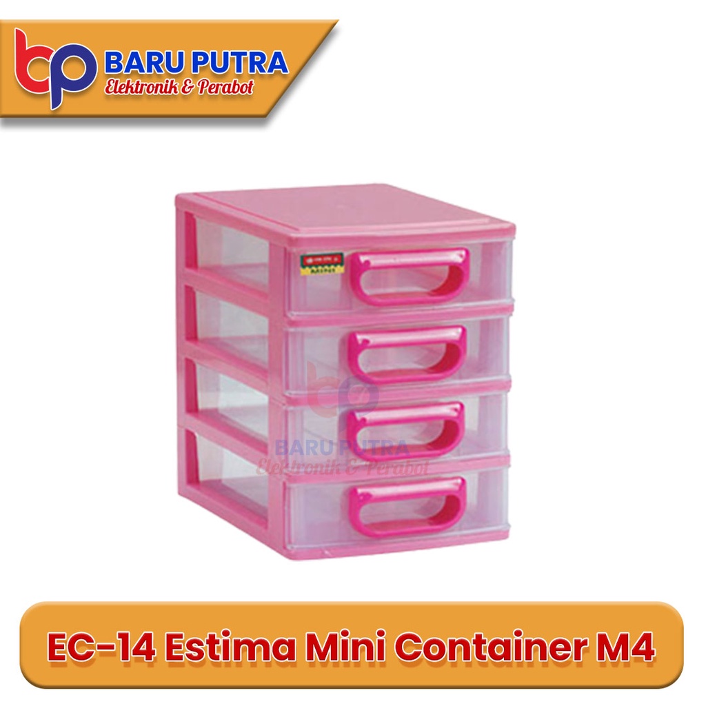 Jual EC-14 Estima Mini Container M4 Laci Kecil Susun 4 Lion Star ...