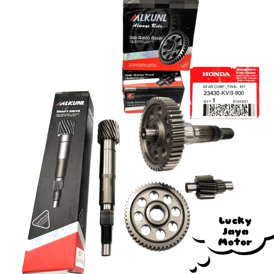Jual Paket Gear Gir Gigi Transmisi rasio Gardan Gearbok Vario 110 Karbu | Shopee Indonesia