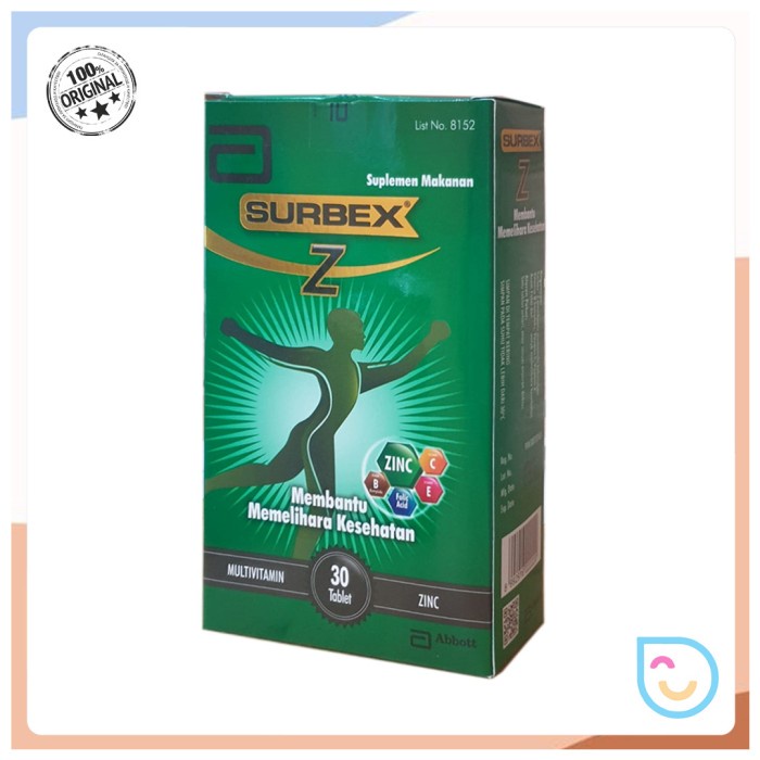 Jual Surbex Z Multivitamin Box isi 30 tablet | Shopee Indonesia