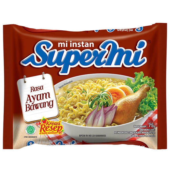 Jual SUPERMI MIE AYAM BAWANG 75 GR | Shopee Indonesia