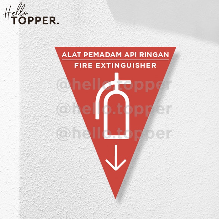 Jual Terlaris Sign Board Akrilik Uv Print Apar Fire Hydrant Petunjuk ...