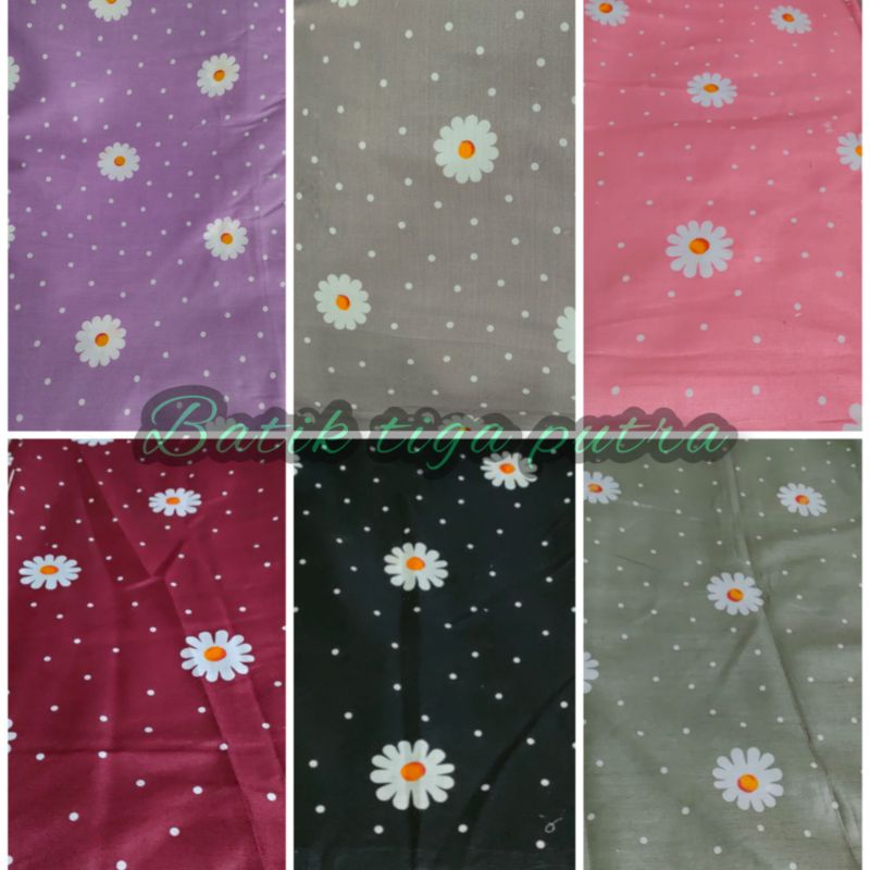 Jual kain rayon motif bunga,kecil,sakura/ satung lebar kain 115cm ...