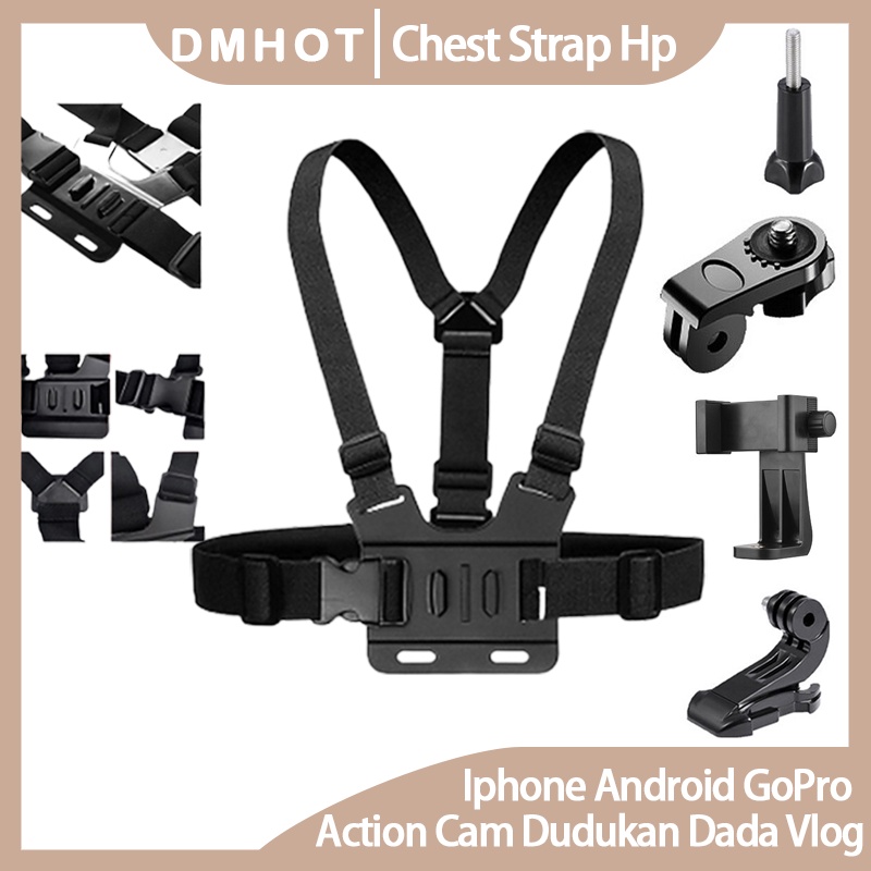 Jual Holder Hp Dada Mount Kamera Body Belt Chest Strap Hp Chest Strap ...