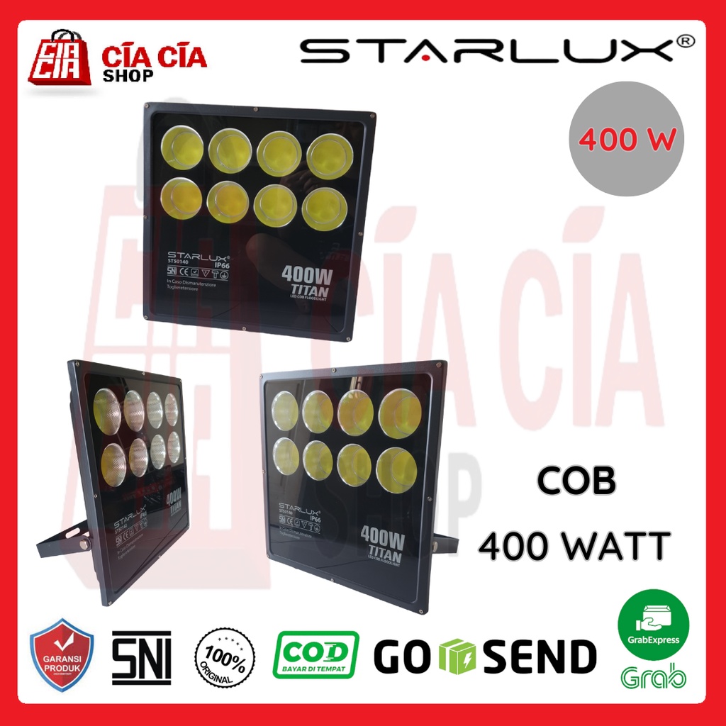 Jual STARLUX Lampu Tembak Led COB 400W Floodlight COB 400 Watt Lampu Sorot COB 400 W | Shopee ...