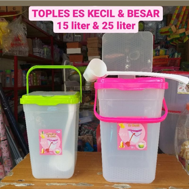 Jual Toples gayung kecil dan besar / 15 liter 25 liter / toples es buah ...