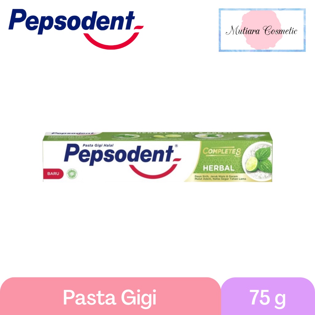 Jual Pepsodent Complete 8 Pasta Gigi Herbal 75 g | Toothpaste | Shopee ...