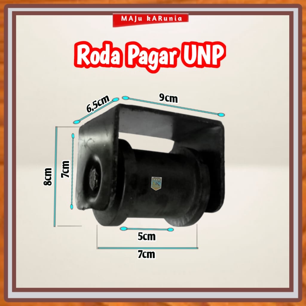 Jual Roda Pagar Besi UNP 7cm / Roda Besi UNP Rel 5cm/ Roda Pintu Besi ...
