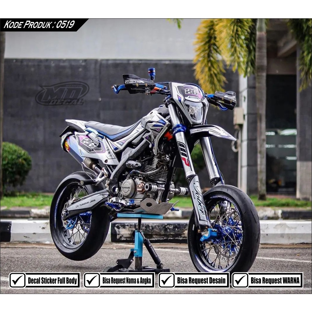 Jual 0519 Sticker Decal DTRACKER full Body - Desain Bebas Bisa Request ...