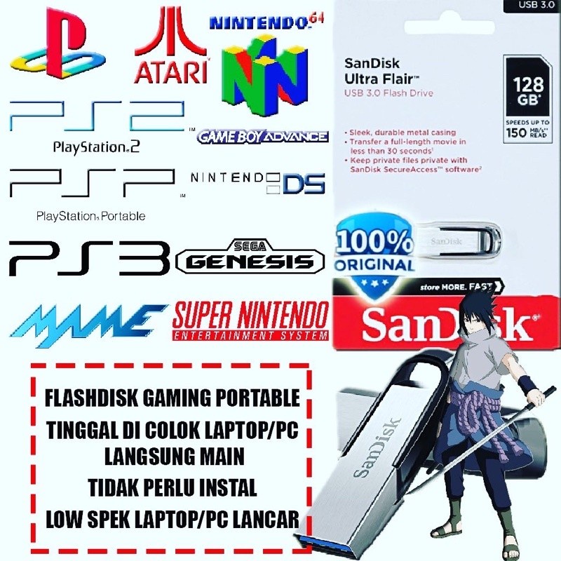 Jual Flashdisk game batocera, Emulator game PC, colok dan main, BISA ...