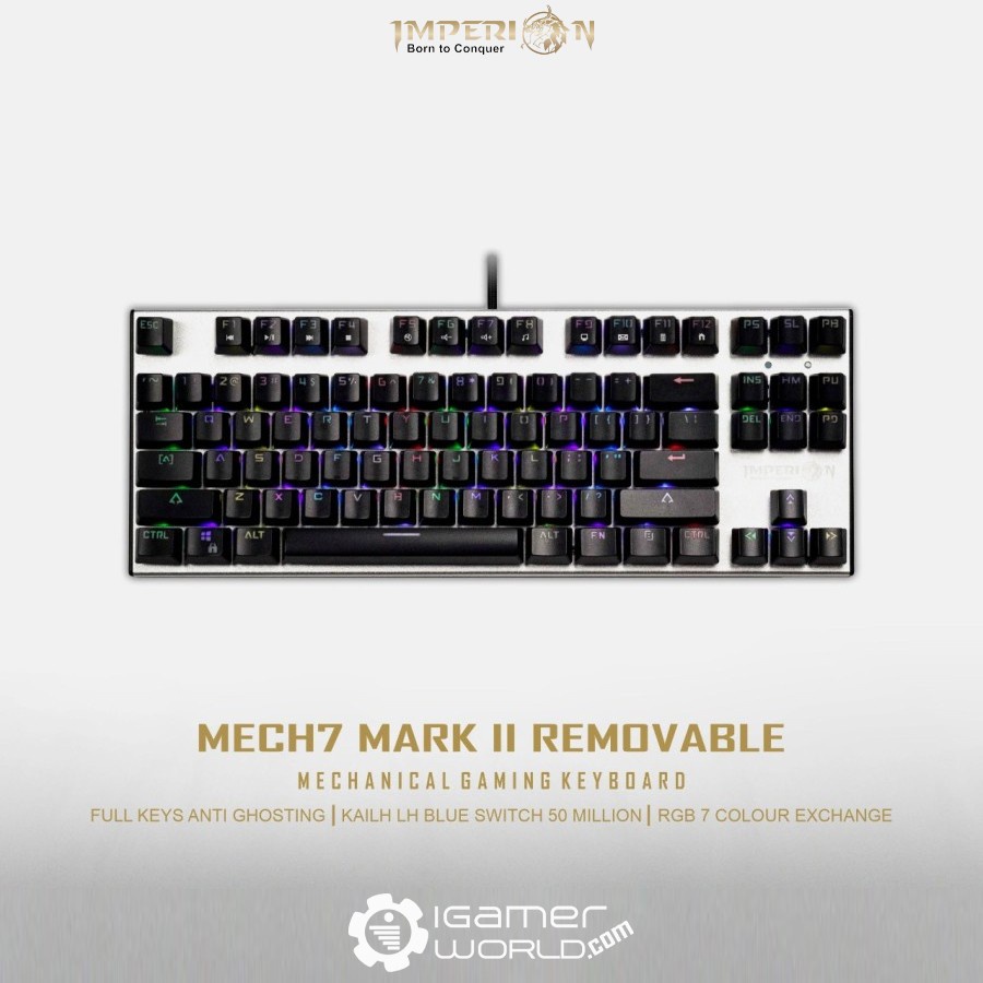 Jual Imperion Mech 7 Mark II Removable RGB TKL Mechanical Gaming ...