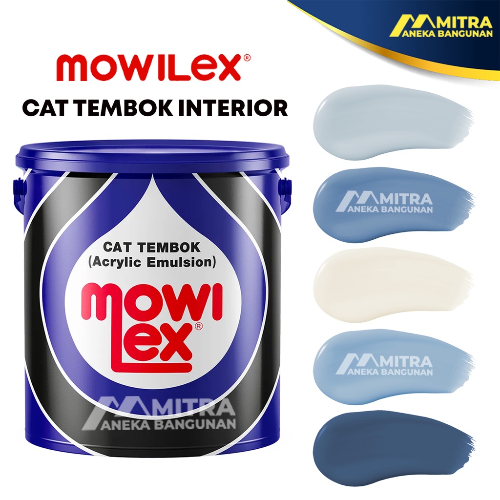 Jual CAT TEMBOK MOWILEX ACRYLIC EMULSION 2,5 LITER / INTERIOR / BIRU BLUE NAVY | Shopee Indonesia