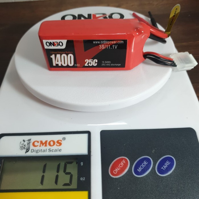 Jual Lipo Battery 3s 11.1v 1400mah 25-50c Onbo Nano Power ( lavar ...