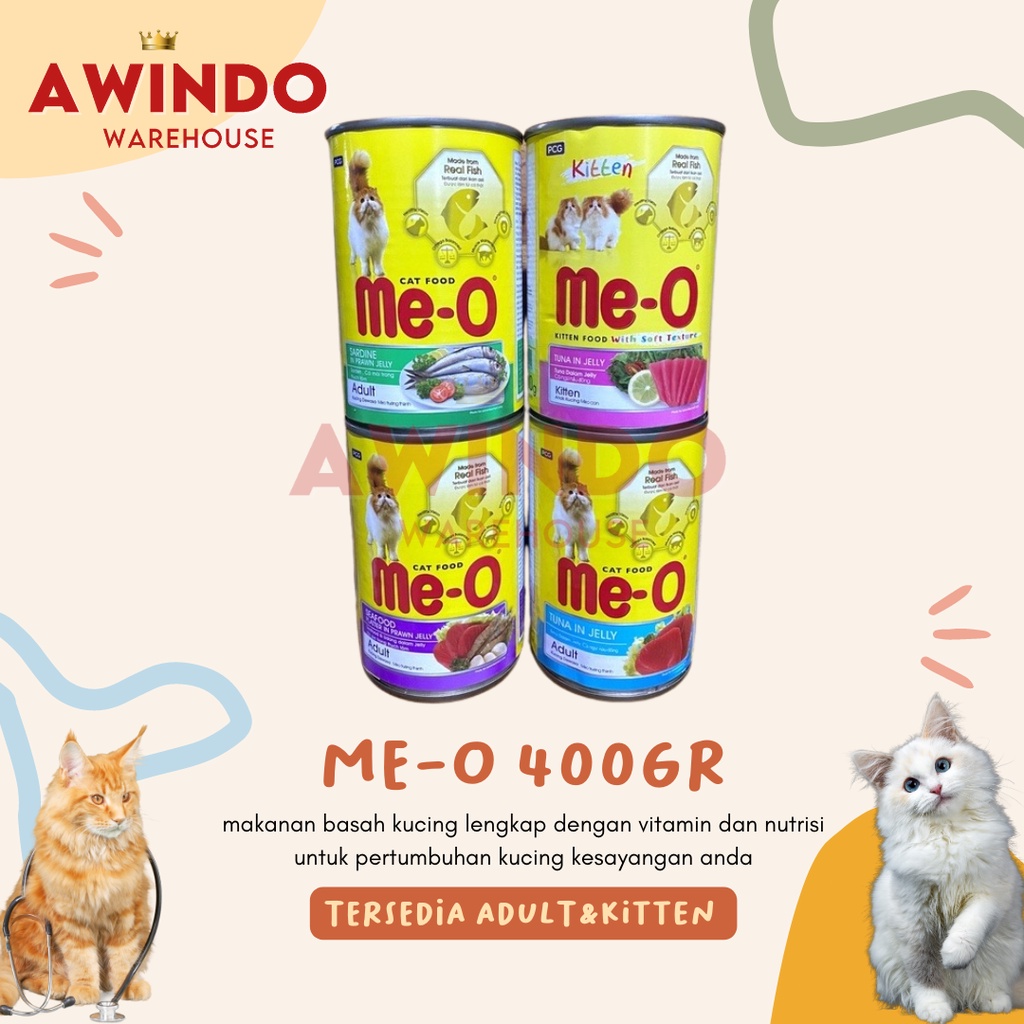 Jual MEO KALENG 400GR - Makanan Basah Pakan Kucing Me-O Wet Cat Food ...