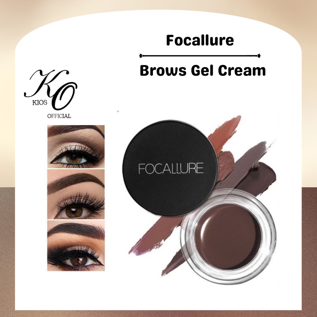 Jual Focallure Eyebrow Gel Cream Pomade Waterproof | Shopee Indonesia