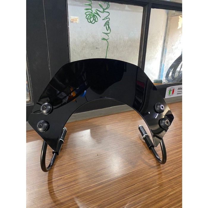Jual Flyscreen Cafe Racer Vespa GTS - Hitam | Shopee Indonesia