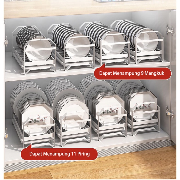 Jual Rak Piring Organizer Dapur Perapi Piring Lemari Berkualitas ...