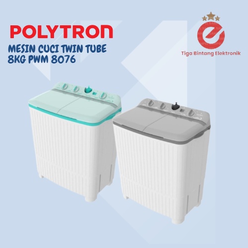 Jual Mesin Cuci 2 Tabung Polytron PWM 8076 (8KG) | Shopee Indonesia