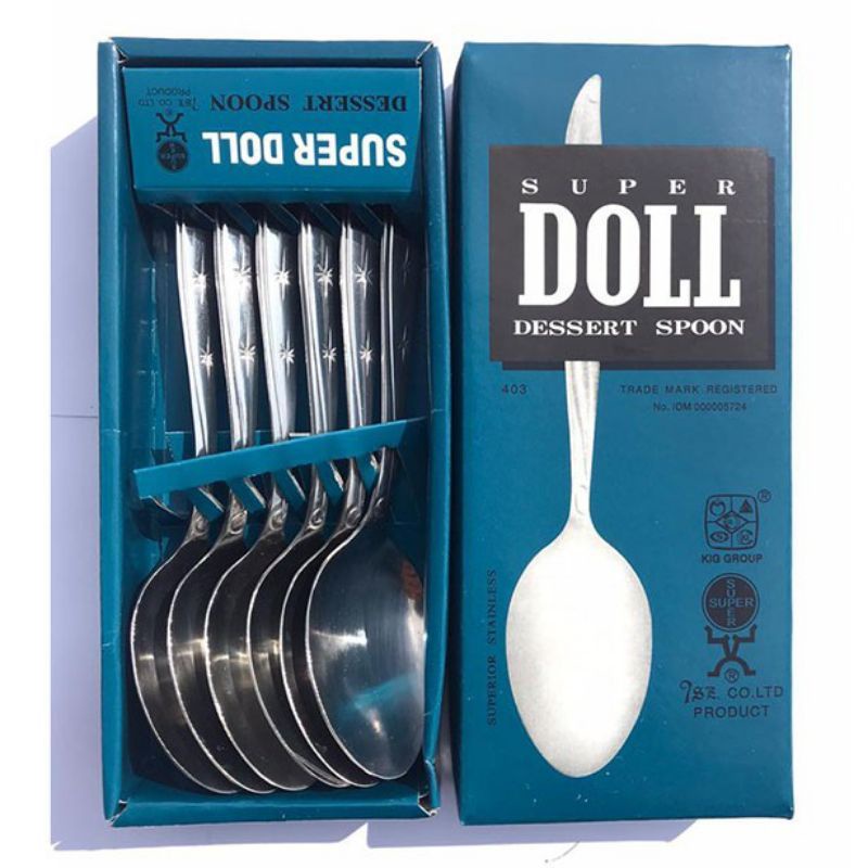 Jual Sendok Makan Super Doll ORIGINAL TEBAL isi 6 / Sendok Garpu Makan ...