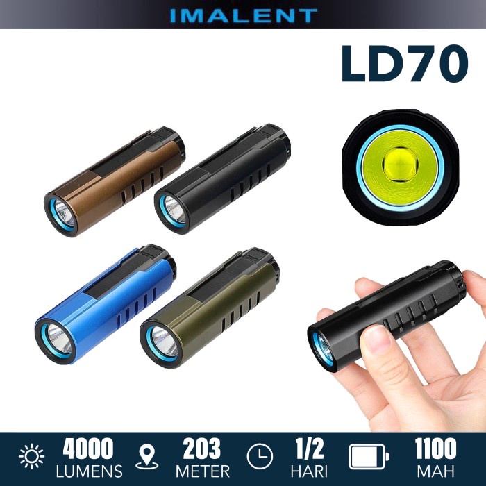 Jual Terlaris Imalent Ld70 4000 Lumens Flashlight | Shopee Indonesia
