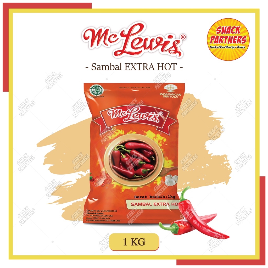 Jual MC LEWIS Sambal EXTRA HOT 1 KG - Saus Saos Sambel Cabe Super Pedas ...