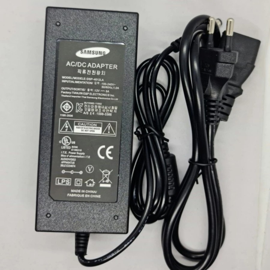 Jual ADAPTOR LED MONITOR SAMSUNG 12V 5A / ADAPTER DVR CCTV 12V.5A ...