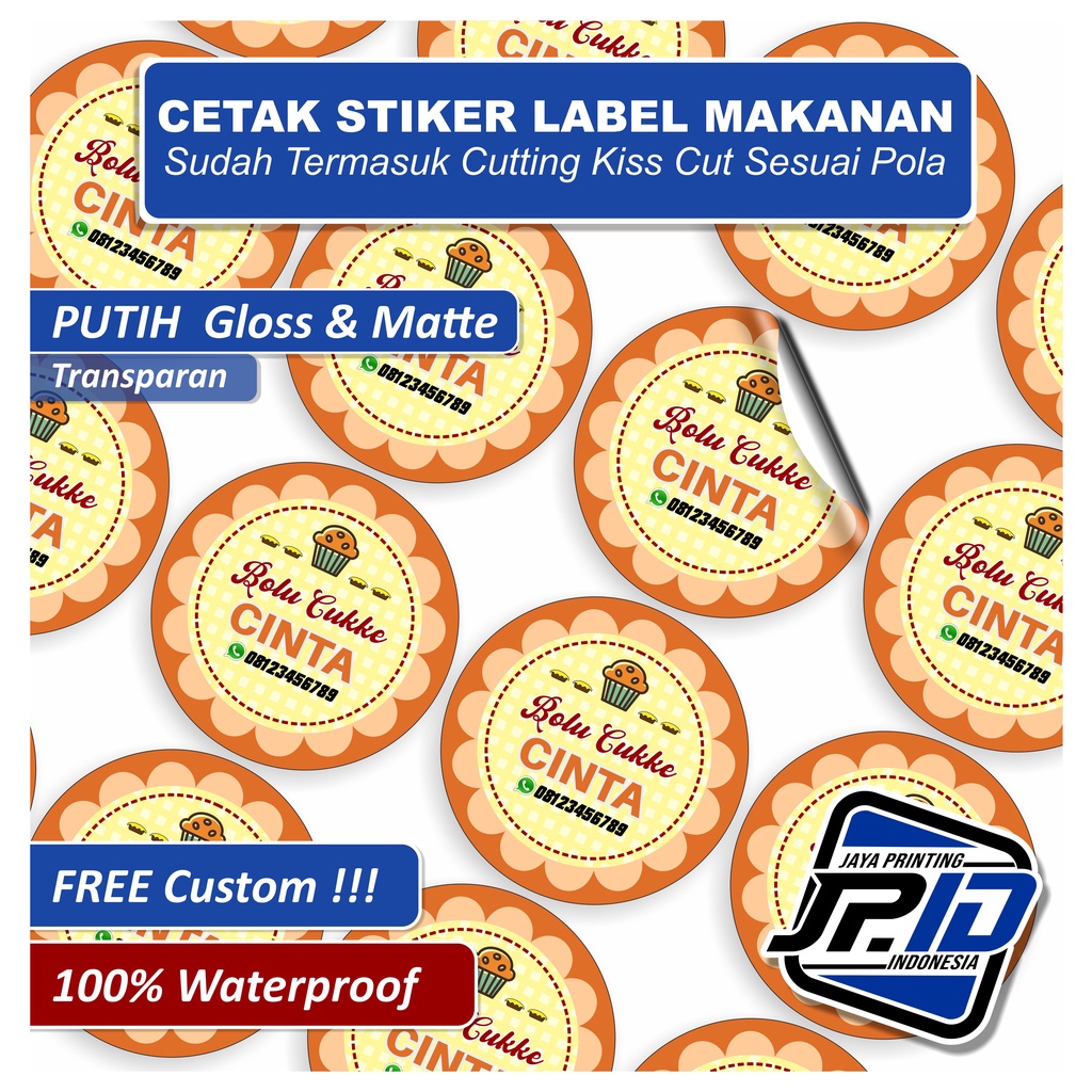 Jual JP Store Cetak Sticker Pack Label Vinyl / Transparan A3+ | Stiker ...