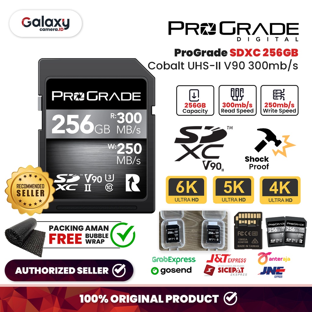 Jual Memory PROGRADE SDXC COBALT 256GB UHS-II V90 300mb/s SD Card ...