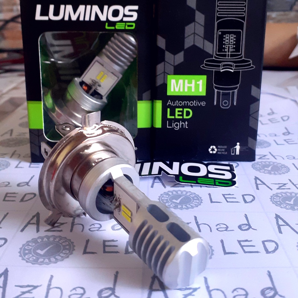 Jual Lampu LED H4 Luminos MH1 15 Watt Putih Motor Vespa Metik KLX CRF ...