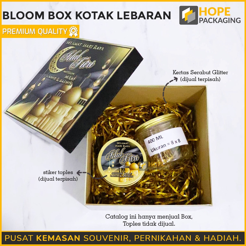 Jual Kotak Hampers Idul Fitri/ Box Hampers Lebaran / Souvenir Kue Hari ...