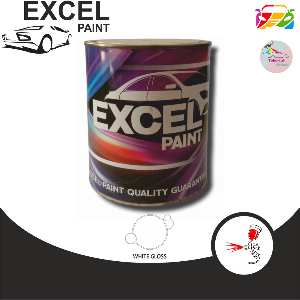 Jual CAT DUCO CAT MOBIL EXCEL SOLID WHITE GLOSS | Shopee Indonesia