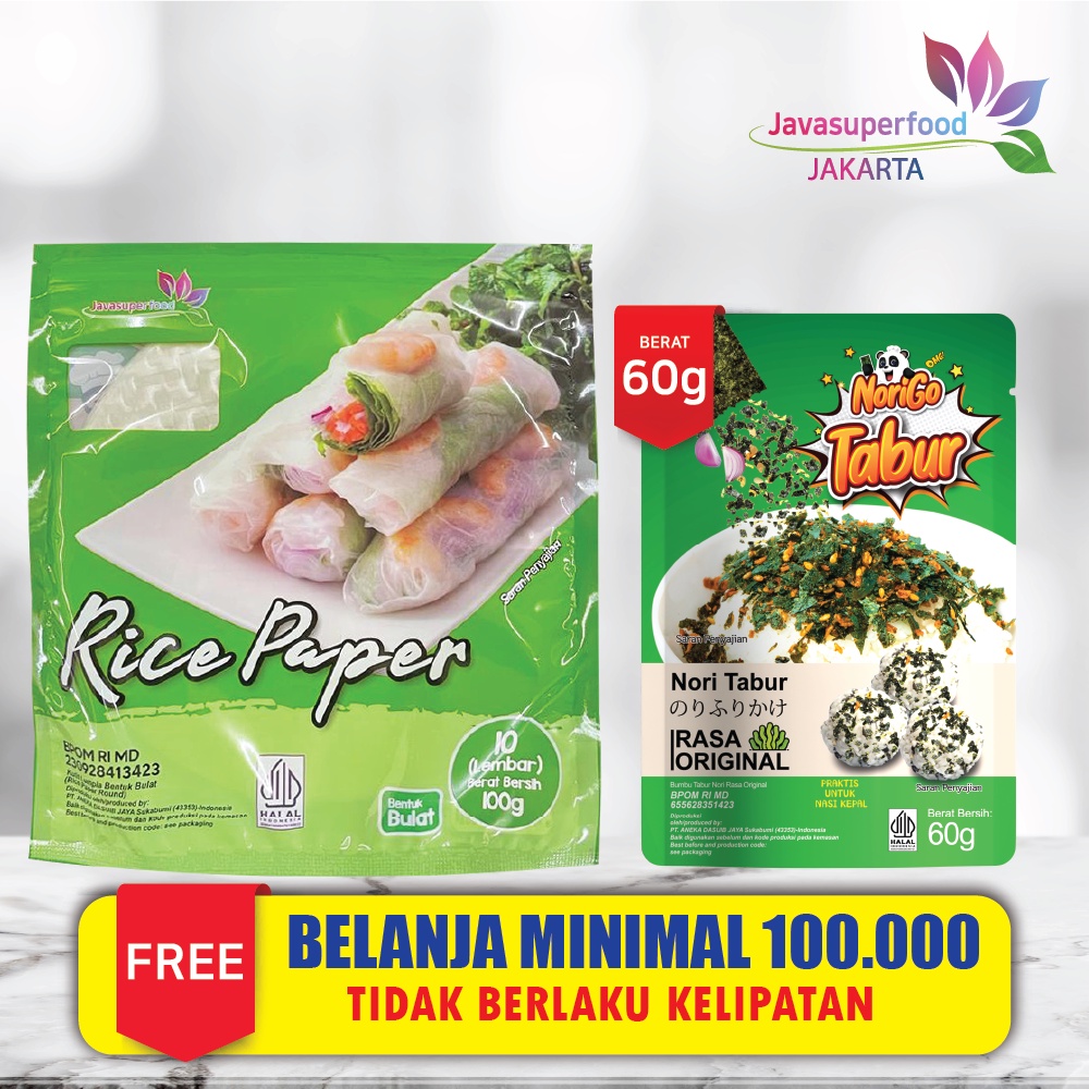 Jual [BELI 3 GRATIS 1] Rice Paper 100G / Banh Trang High Quality Rice ...