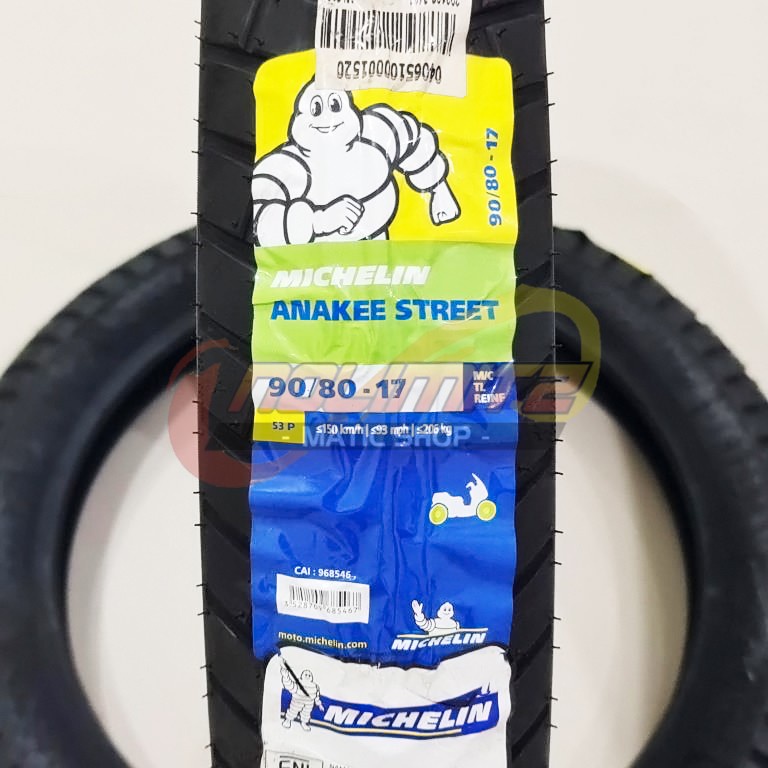 Jual Ban Motor Michelin Anakee Street 90/80 - 17 Tubeless | Shopee ...