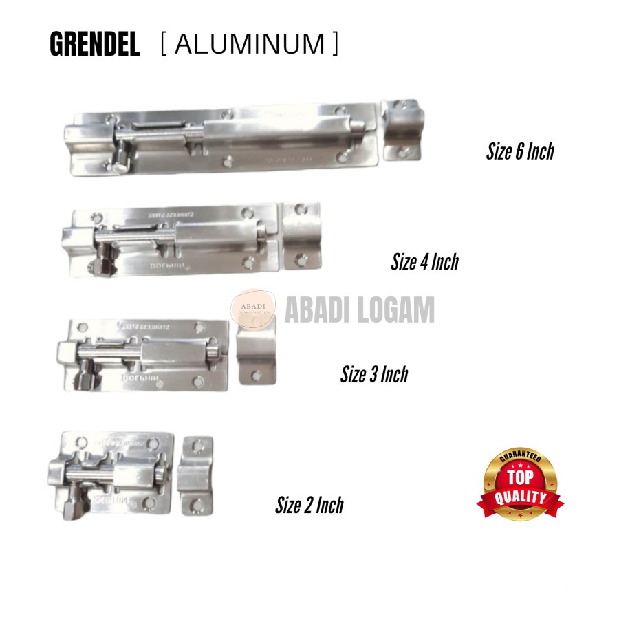 Jual Grendel pintu rumah Grendel jendela Pengunci jendela aluminium ...