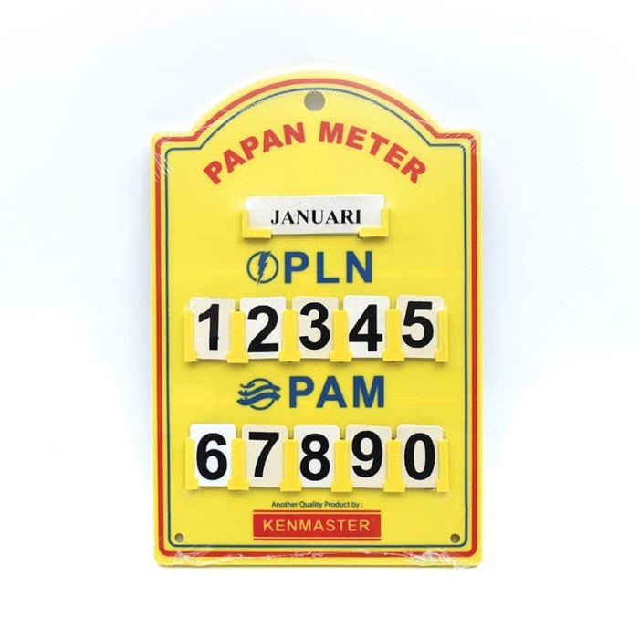 Jual Papan Meteran PLN PAM Listrik Air meter Kenmaster | Shopee Indonesia