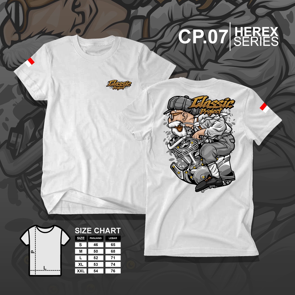 Jual Kaos Racing Mesin Herex - Kaos Pria Distro Herex Style Motor cb gl ...