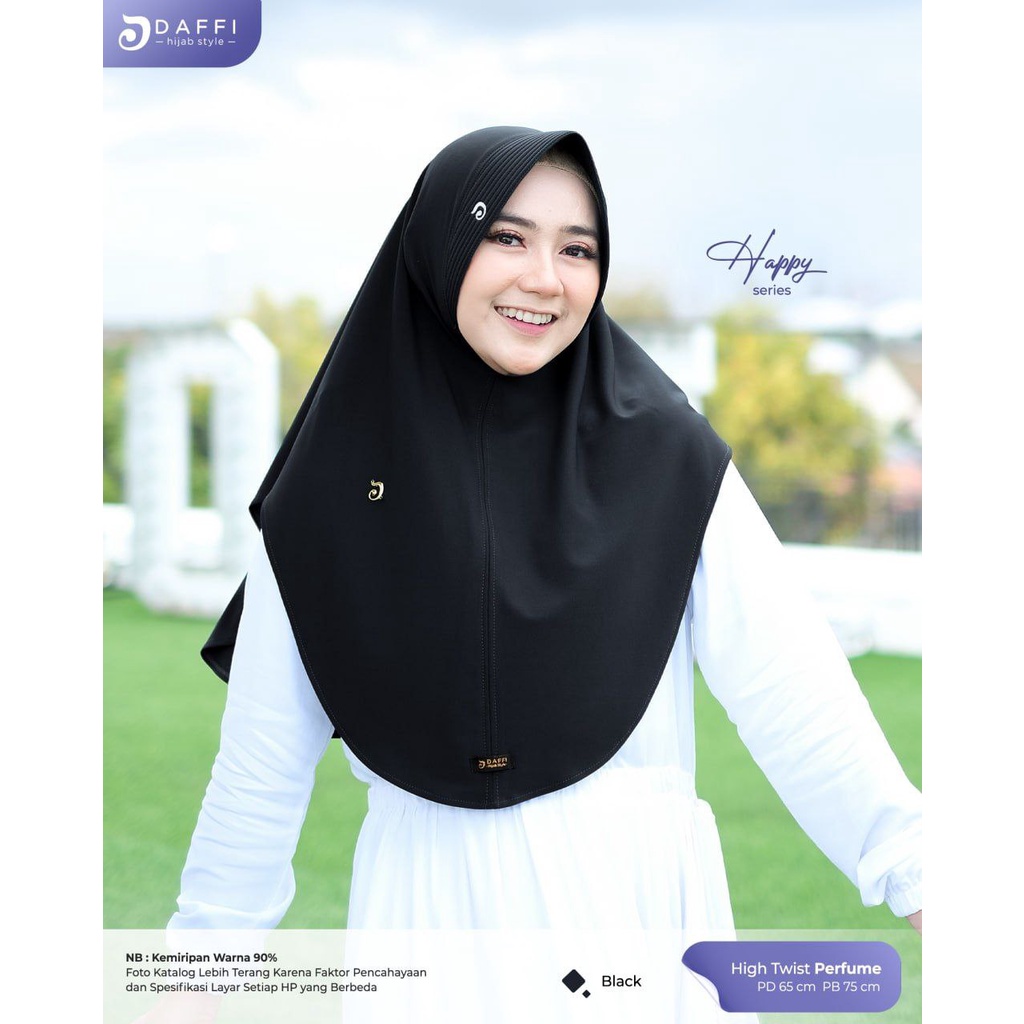 Jual HAPPY Daffi Hijab Instan Bergo Jilbab Best Seller Pad Antem Aksen ...