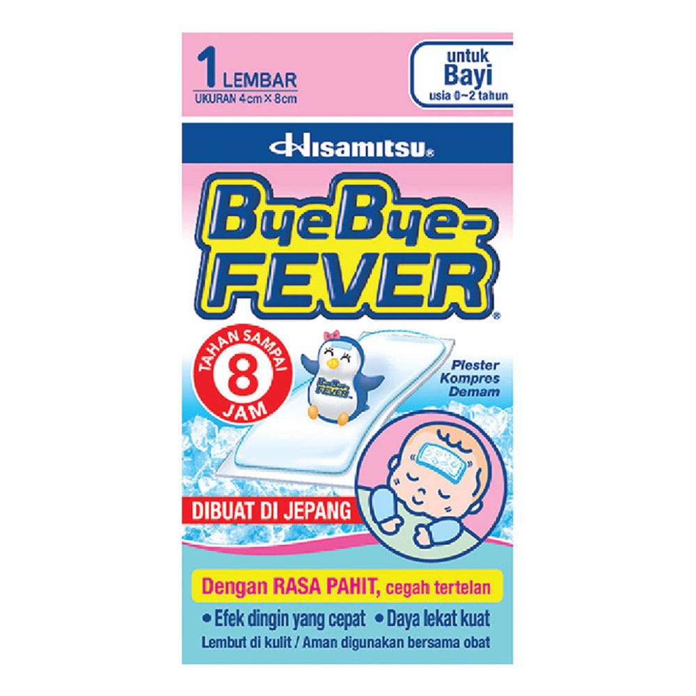 Jual Plester Demam Bayi dan Anak Bye Bye FEVER - SATUAN / 1 lembar ...