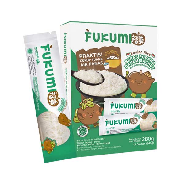 Jual FUKUMI KONJAC RICE 7 PCS X 40 GR | Shopee Indonesia