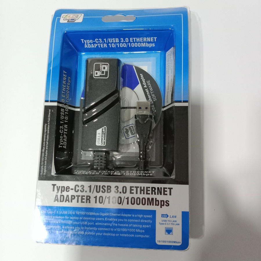 Jual CONVENTER USB 3.0 ETHERNET ADAPTER usb3.0 gigabit lan UP TO 1000 ...
