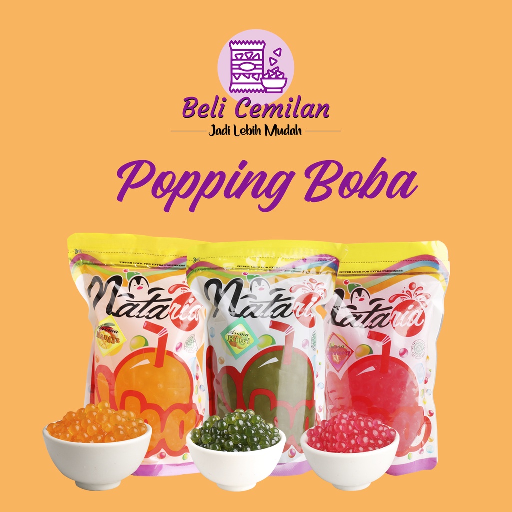 Jual Popping Boba Jelly Aneka Rasa 500gr - Topping Boba Instant Halal ...