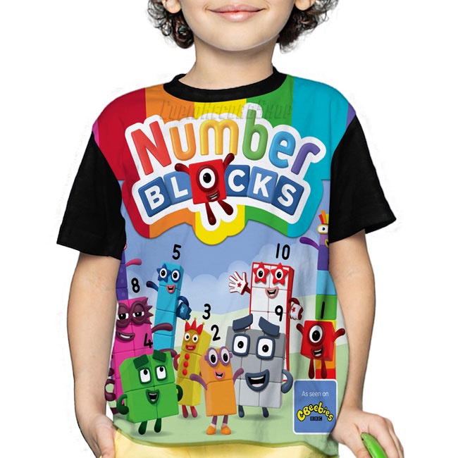 Jual Kaos Number Blocks Anak Baju Game Numberblocks Diskon Best Seller ...