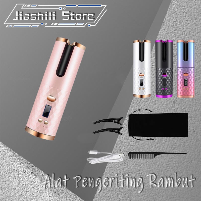 Jual Cordless Automatic Hair Curler /Set Alat Pengeriting Rambut ...