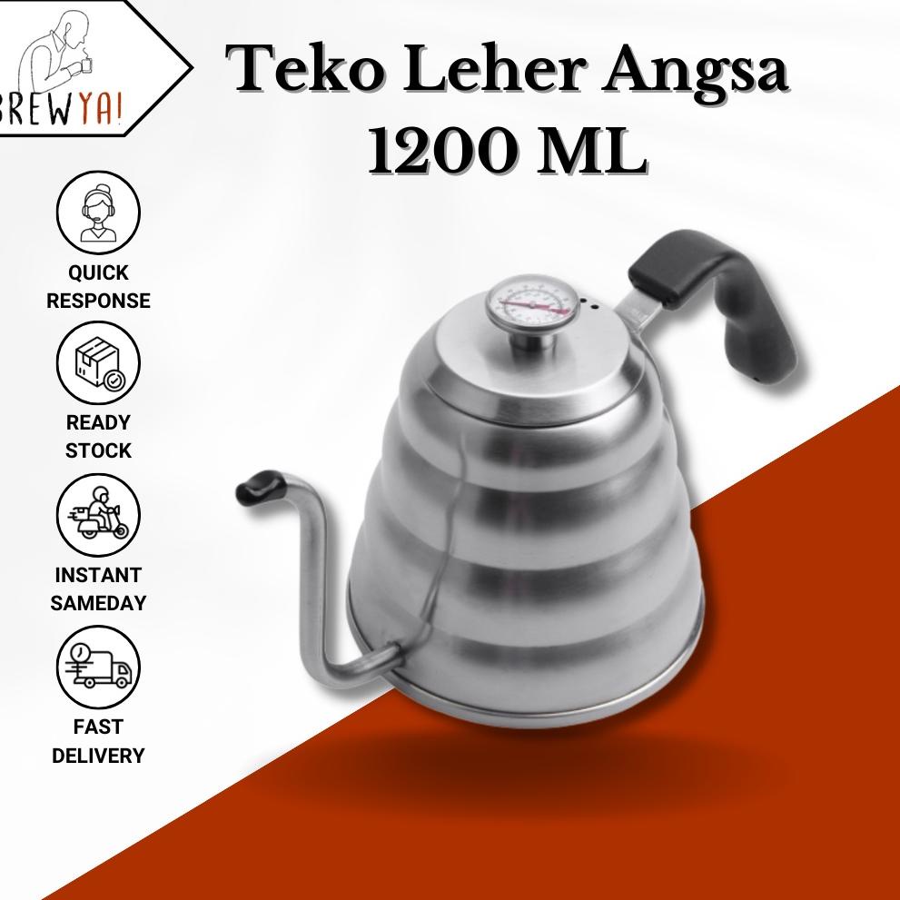 Jual HARGA SPESIAL Gooseneck Kettle with Thermometer | Teko Leher Angsa ...