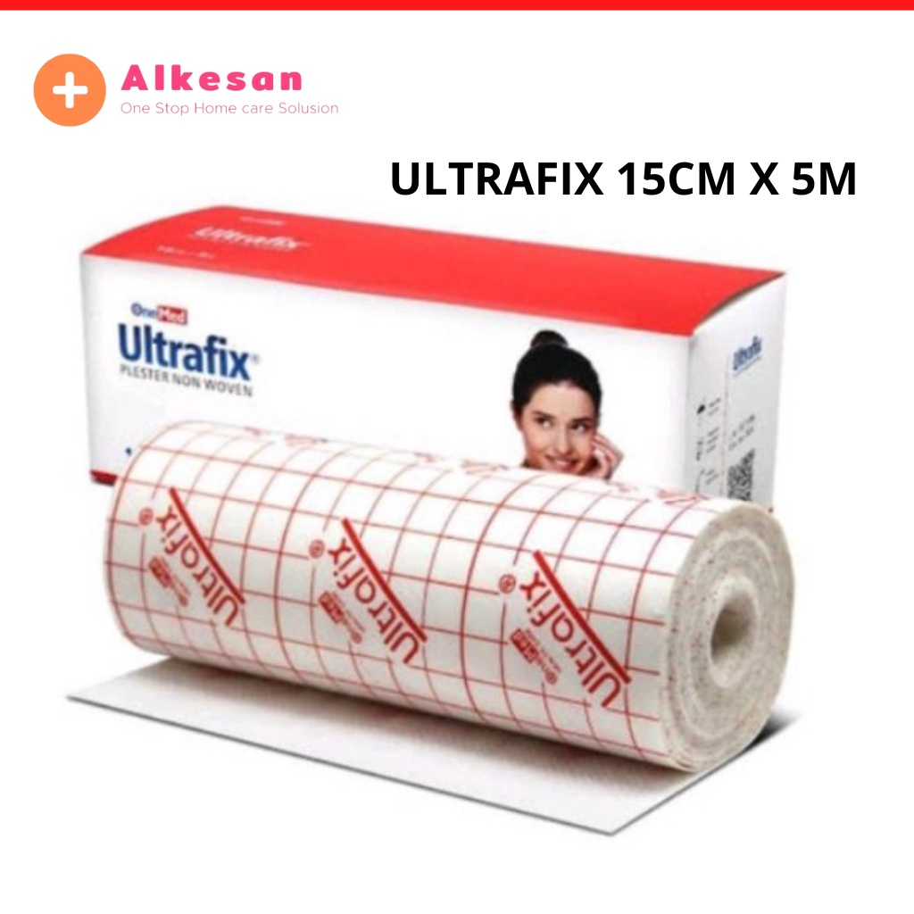 Jual Onemed Ultrafix 15cm x 5m Plester Plesterin Plaster Luka Anti Air Non Woven | Shopee Indonesia