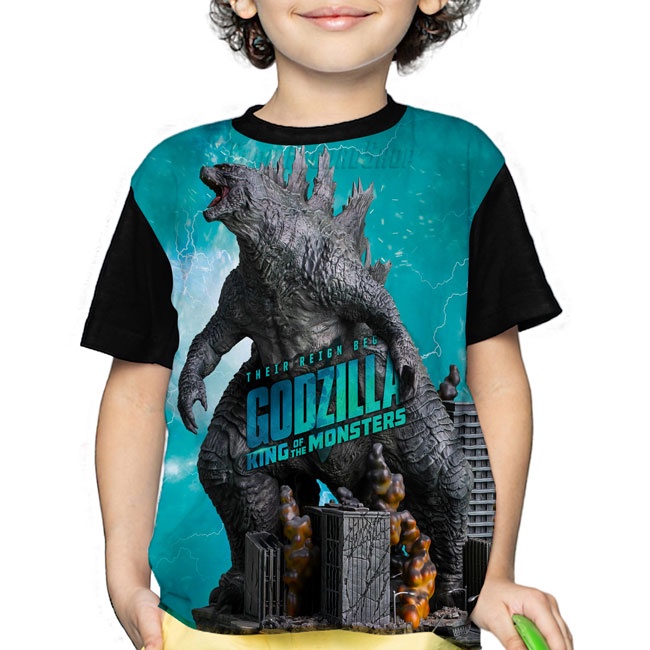 Jual Kaos Godzilla Baju Anime Anak Laki Laki Monster 10164 3D | Shopee ...
